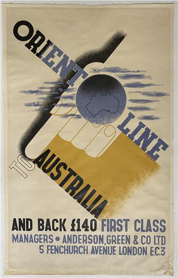Edward McKnight Kauffer | Orient Line to Australia & Back £140 First ...