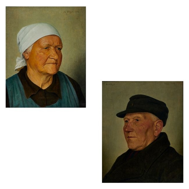 Adolf Wissel | Bauernpaar (Bauer und Bäuerin / Niedersächsische ...