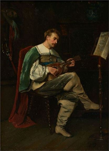Nicolas Henri Jacob | Der Mandolinenspieler | MutualArt