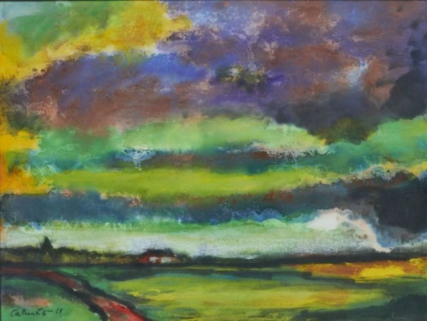 Peter Calmés | Atmosphärische Landschaft (1961) | MutualArt