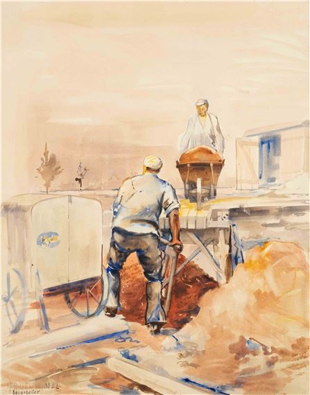 Jean Hanselmann | construction worker in road building | MutualArt