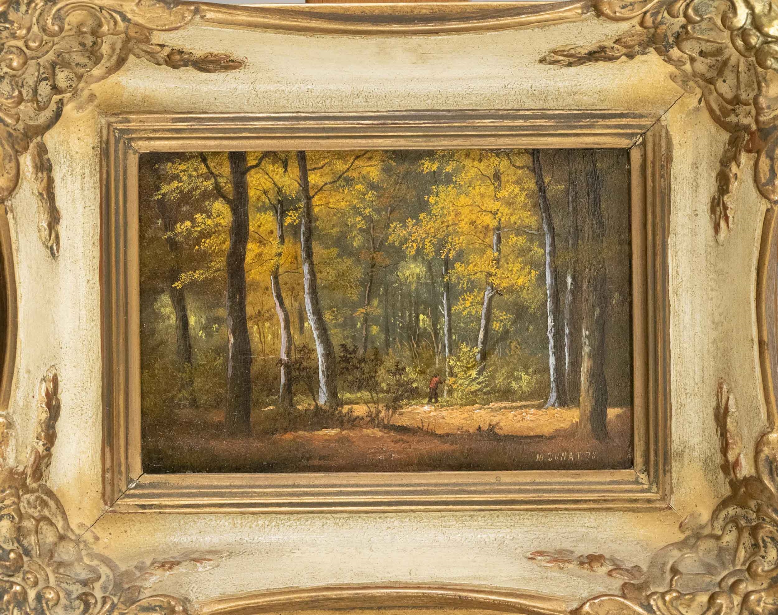 M. Donat | small woodland with staffage figure | MutualArt