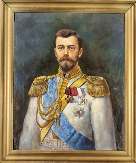 Ilia Savvich Galkin | portrait of Tsar Nicholas II | MutualArt