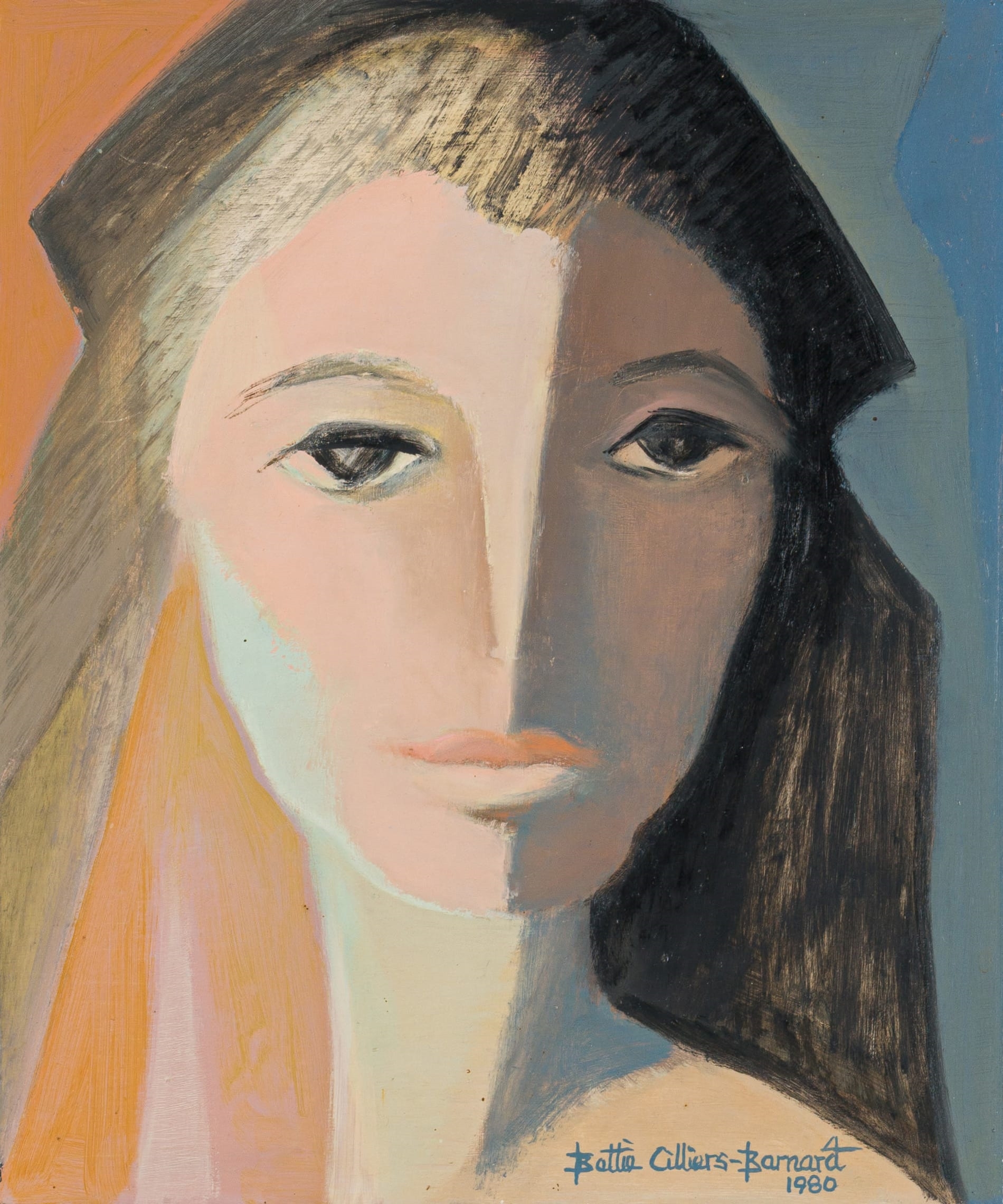 Bettie Cilliers-Barnard | 'n Portret van 'n Jong Meisie (1980) | MutualArt