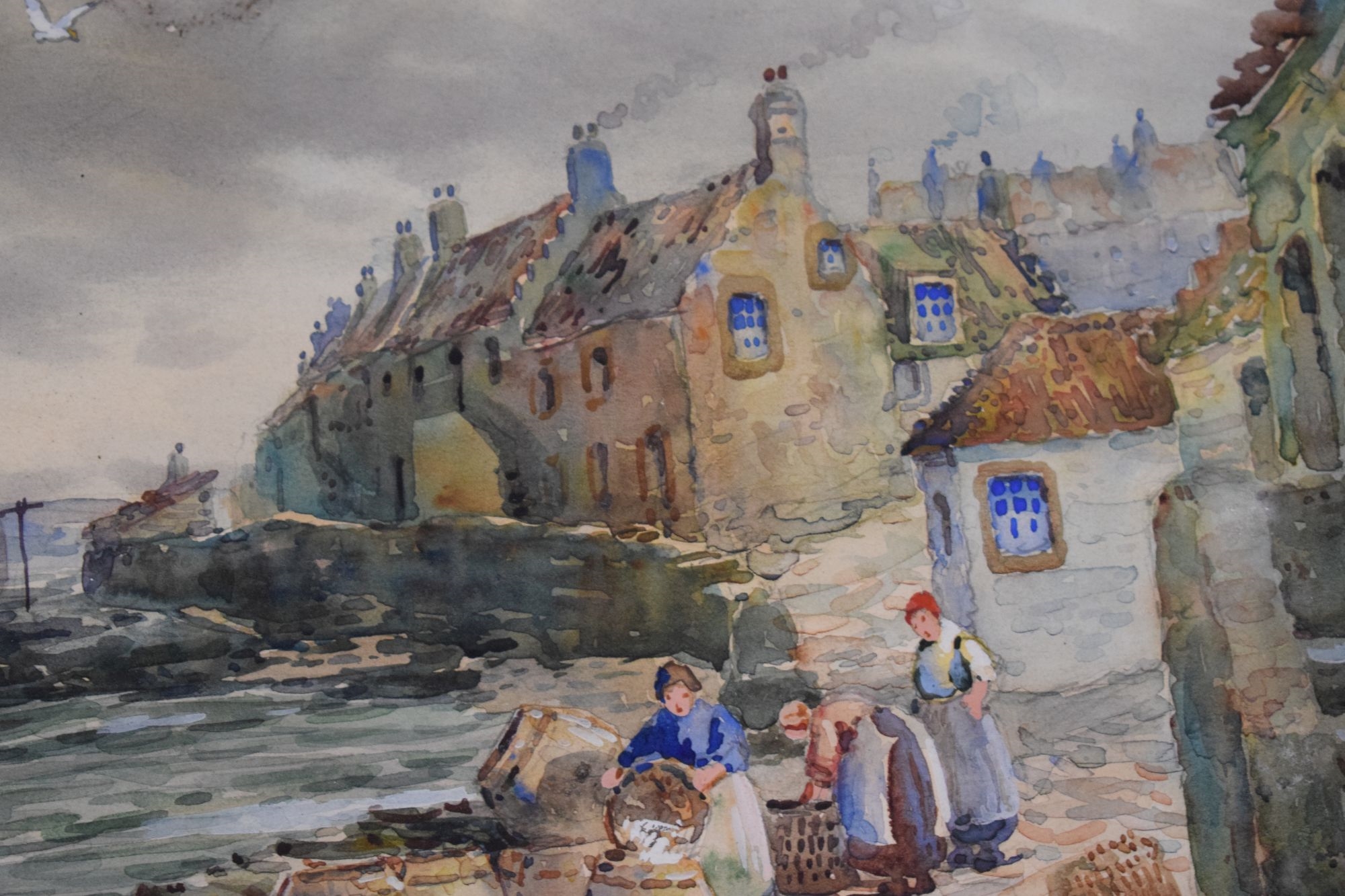 John Hamilton Glass | Figures on a seafront | MutualArt