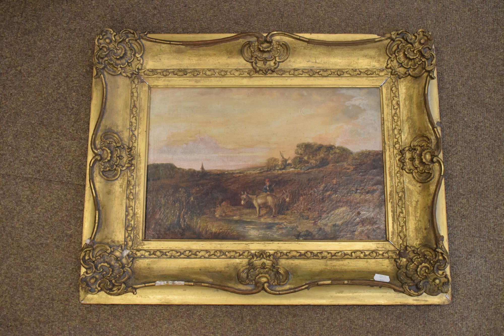 George F. Harris | Landscape with boy and donkeys | MutualArt