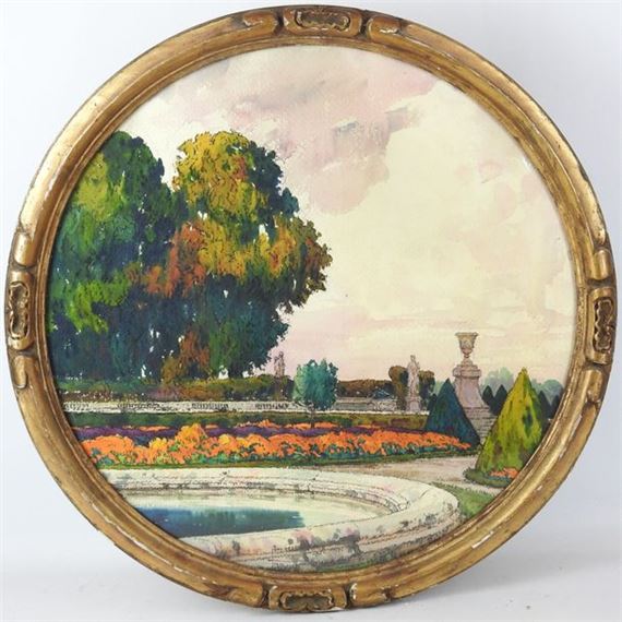 Tony Georges Roux | View of the gardens of Versailles (1939) | MutualArt