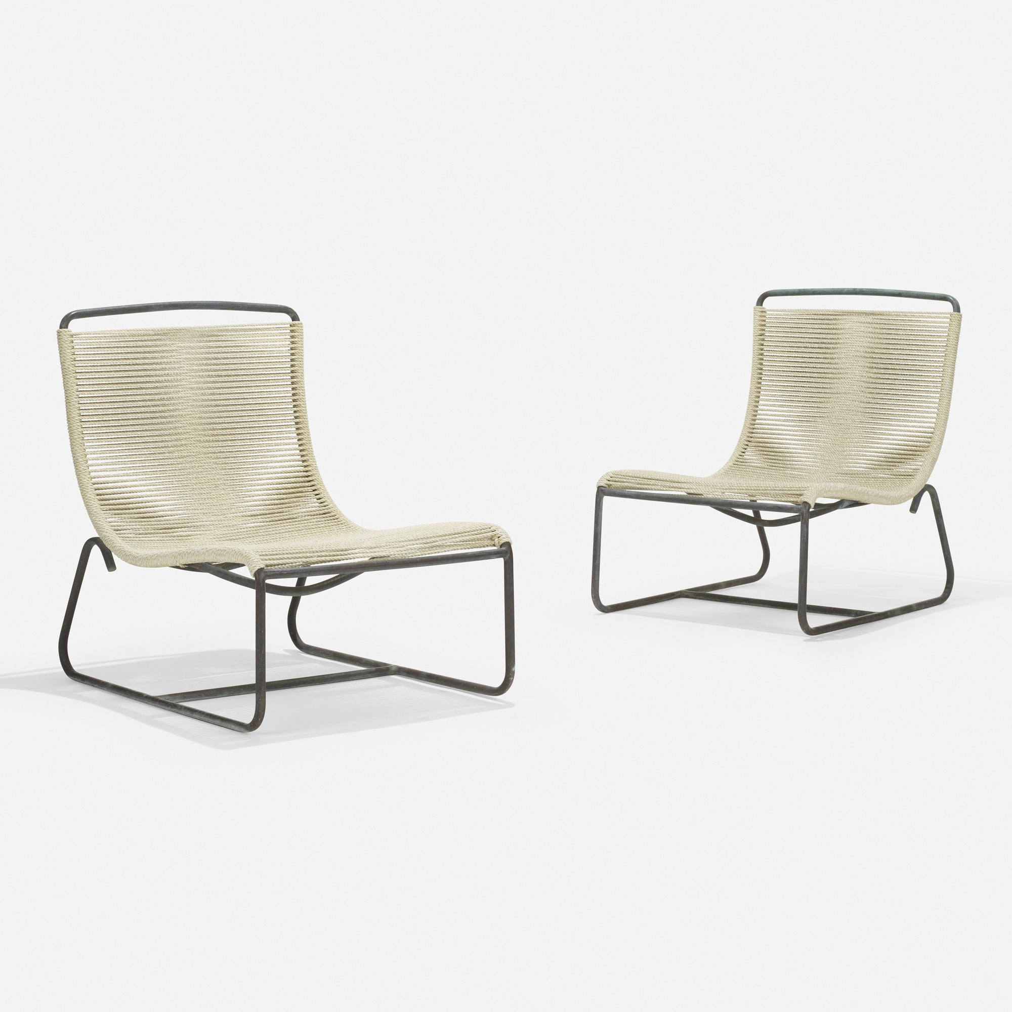 Walter Lamb | Sleigh chairs model C-5720, pair | MutualArt