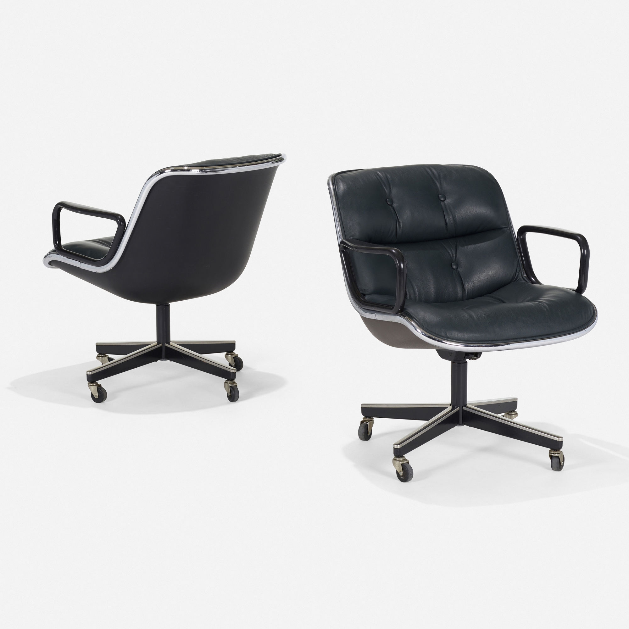 Charles Cecil‏ Pollock | Executive chairs, set of four (Circa 1978 ...