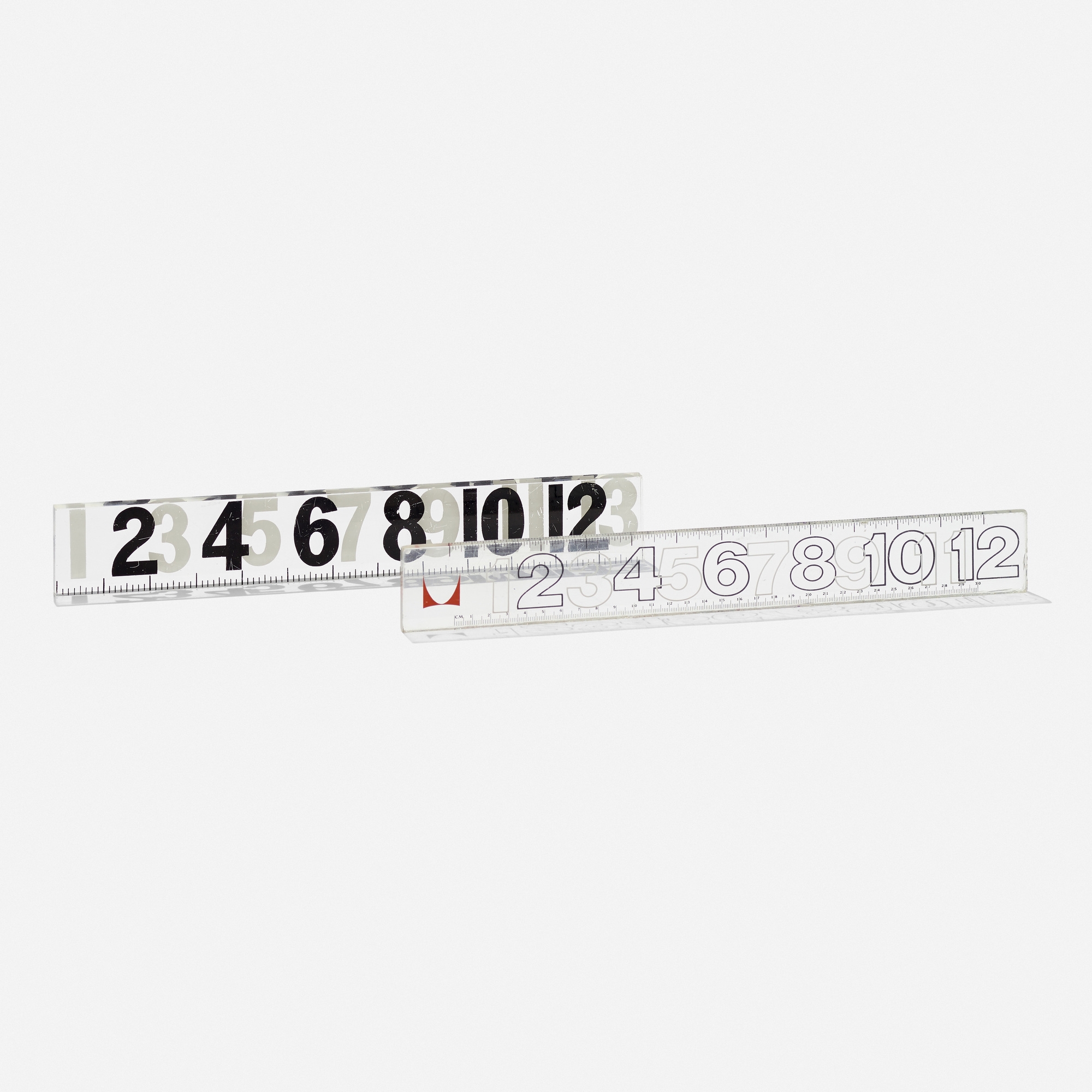 George Nelson | Safety Numbers rulers, set of two (Circa 1965) | MutualArt