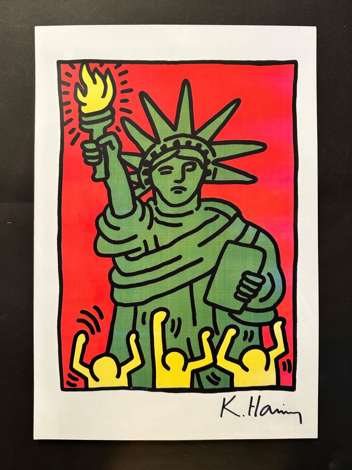 Keith Haring | Keith Haring (According to), Statue of Liberty, offset ...
