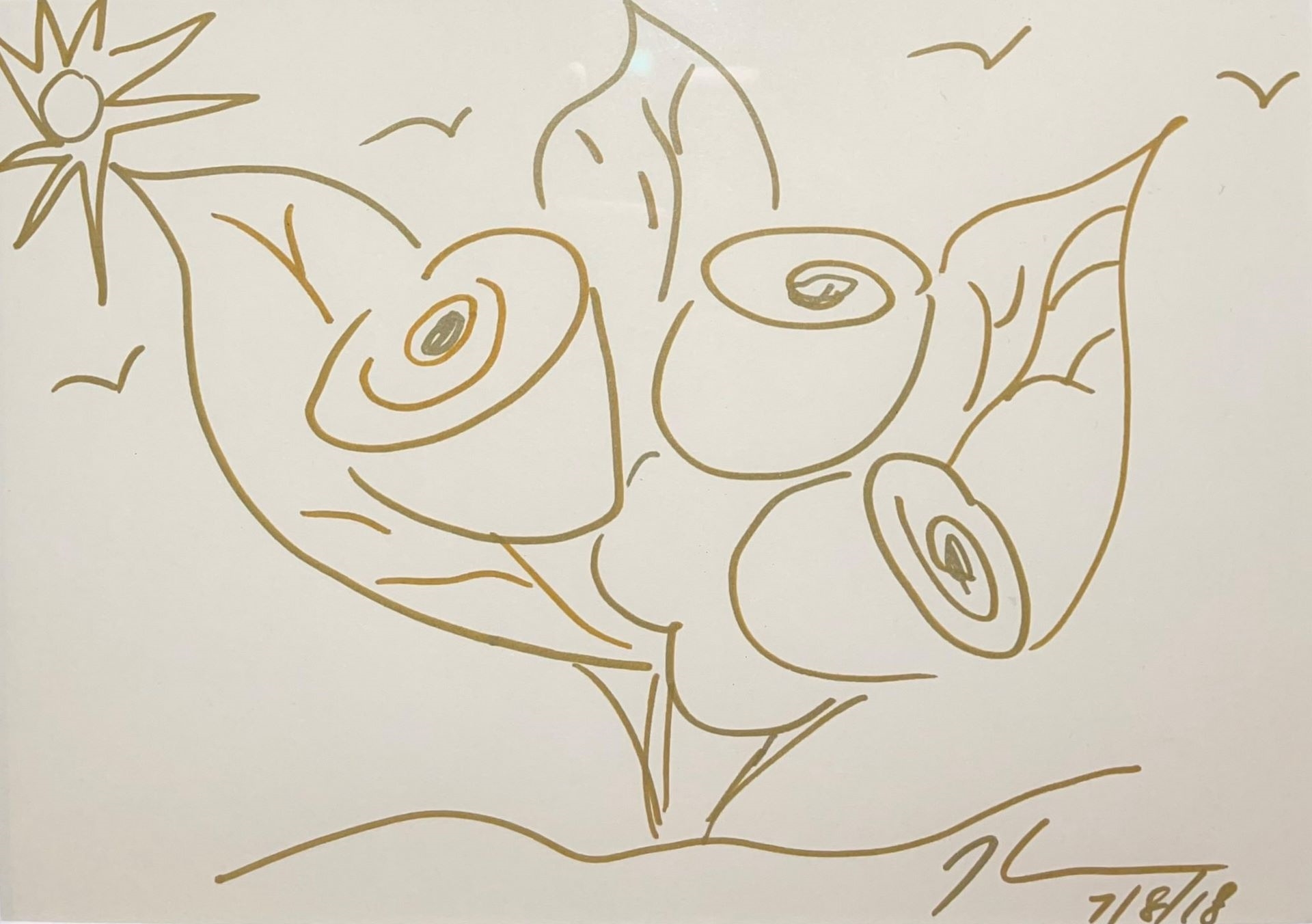 Jeff Koons | Jeff Koons (according to), Sunny Flower, 2014, drawing to ...