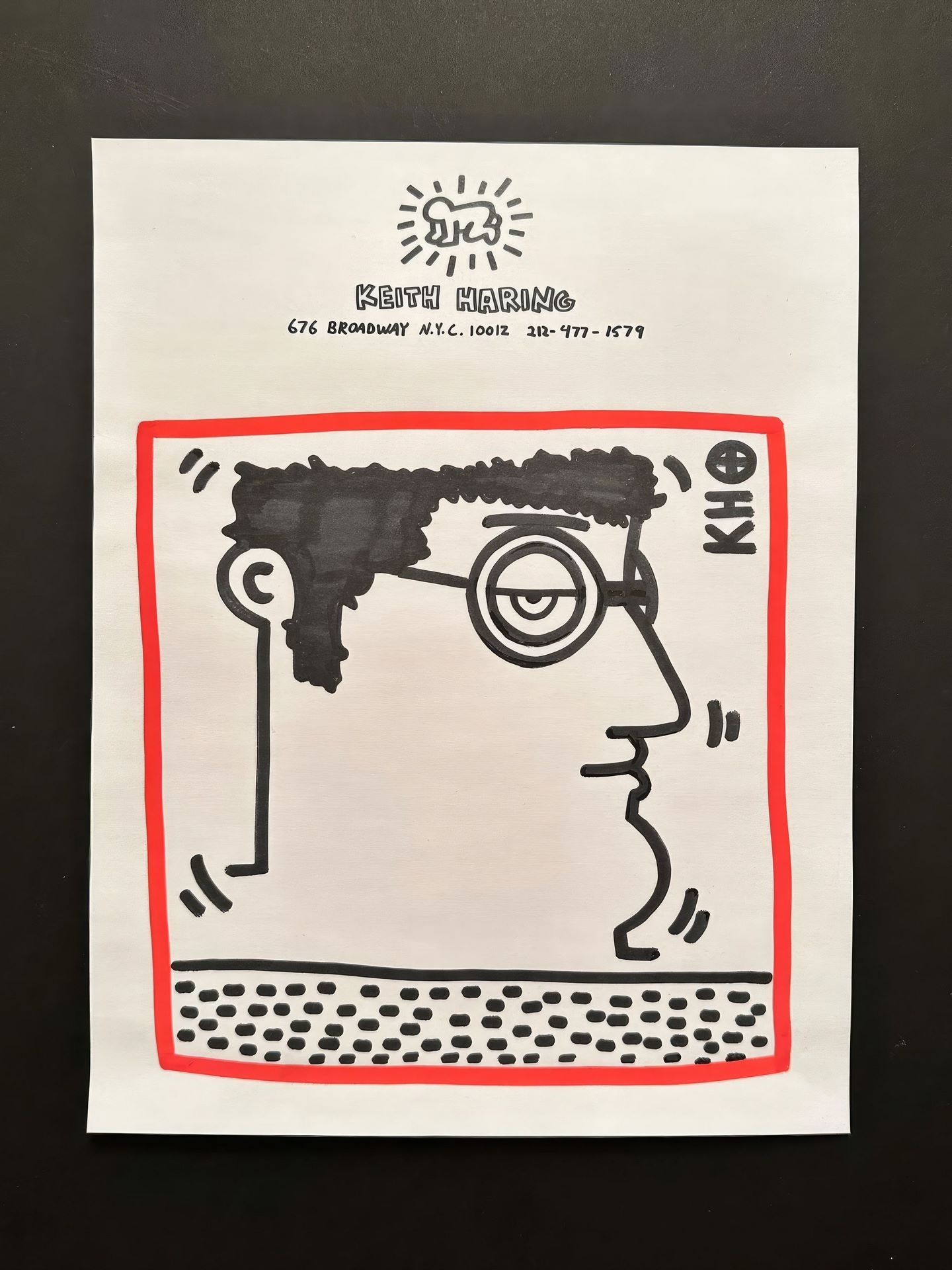 Keith Haring | Keith Haring (According to), drawing to the red and ...