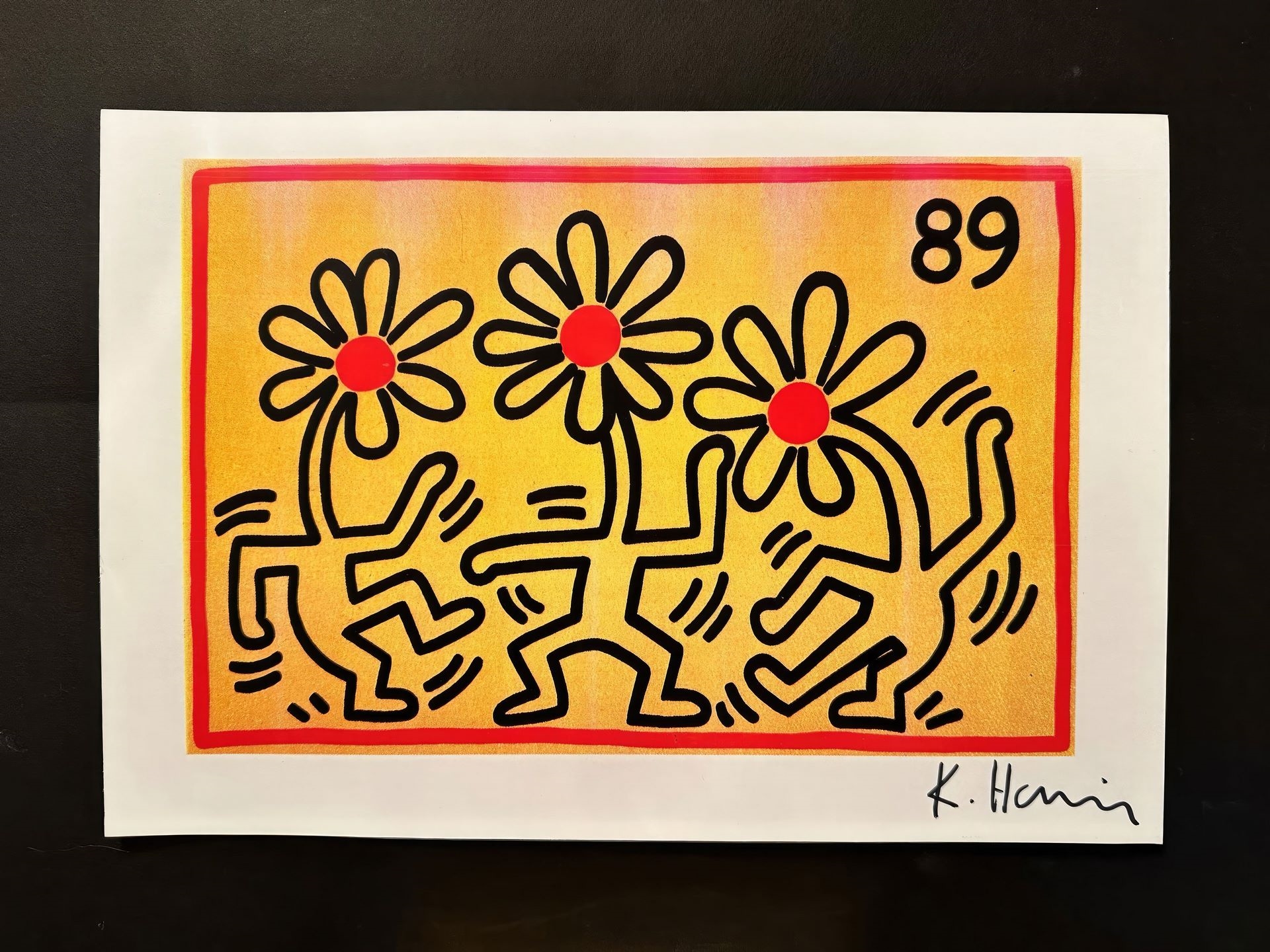 Keith Haring | Keith Haring (According to), Dancing Flowers, offset ...