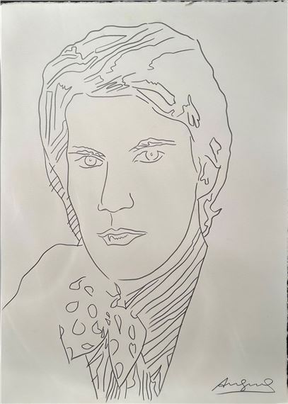 Andy Warhol | Andy Warhol (after), portrait of Yves Saint Laurent ...