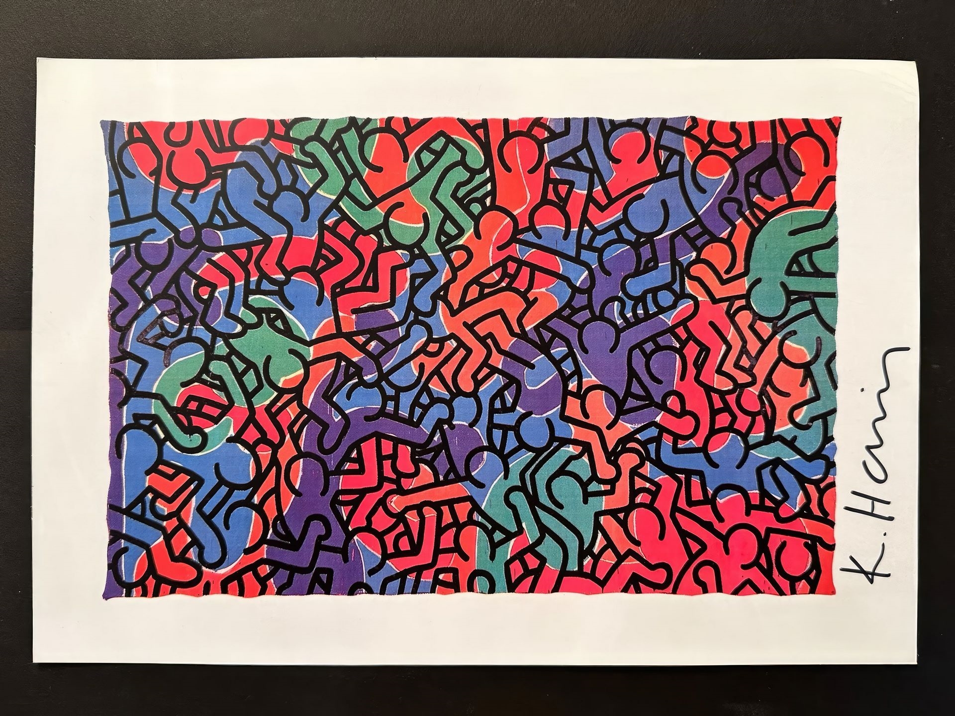 Keith Haring | Keith Haring (According to), Human Accumulation, Offset ...