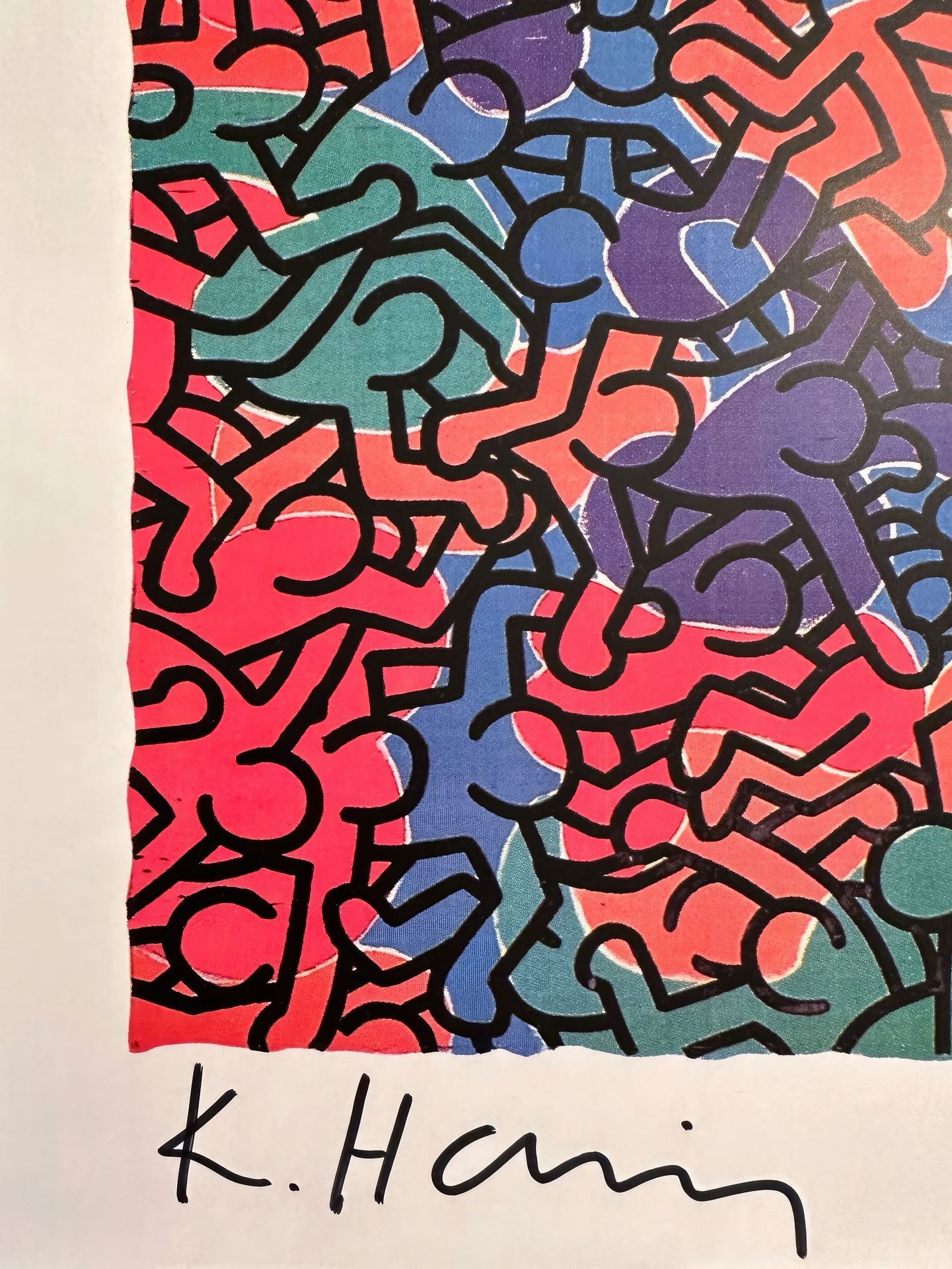 Keith Haring | Keith Haring (According to), Human Accumulation, Offset ...