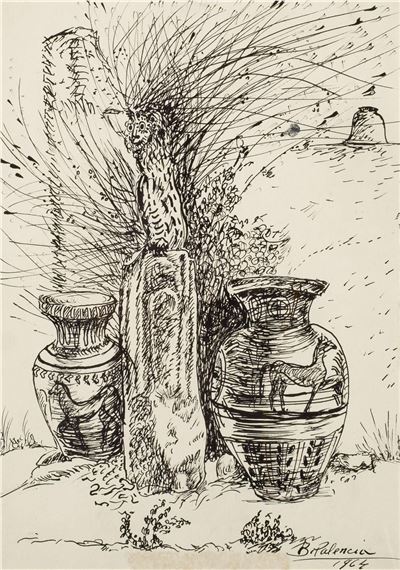 Benjamín Palencia | Bodegón en el campo (1964) (1964) | MutualArt