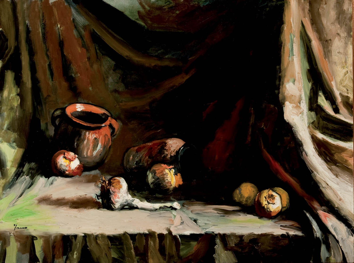 Josep Truco Prat | Bodegón de cebollas | MutualArt