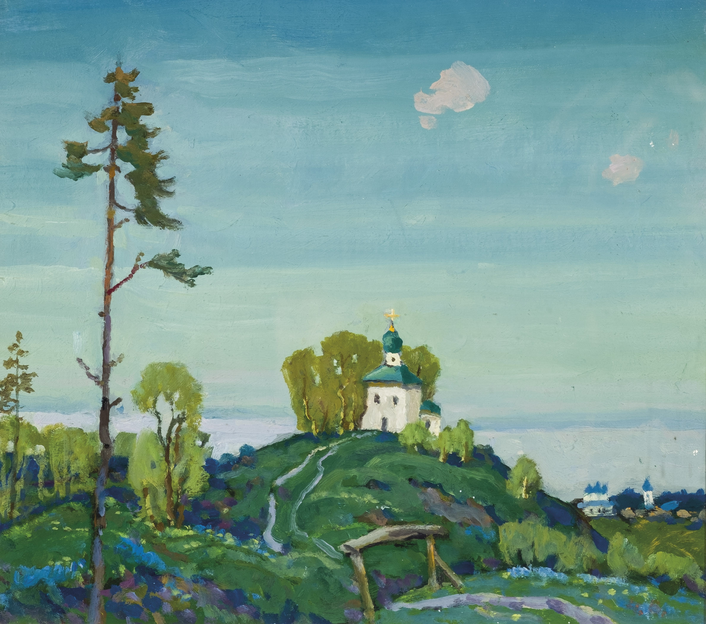 Valeri Chuikov | The desserted church II (1979) | MutualArt
