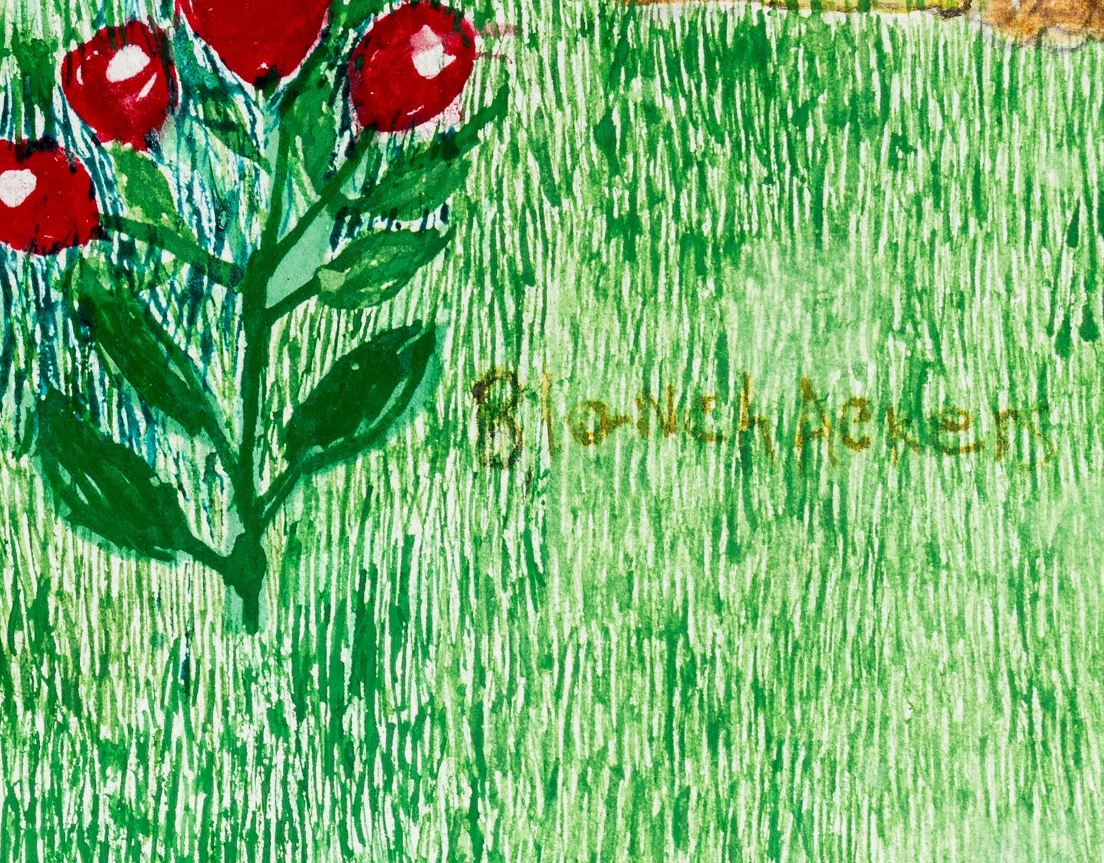 Blanch Ackers | Untitled (Tree and House and Bird House) | MutualArt