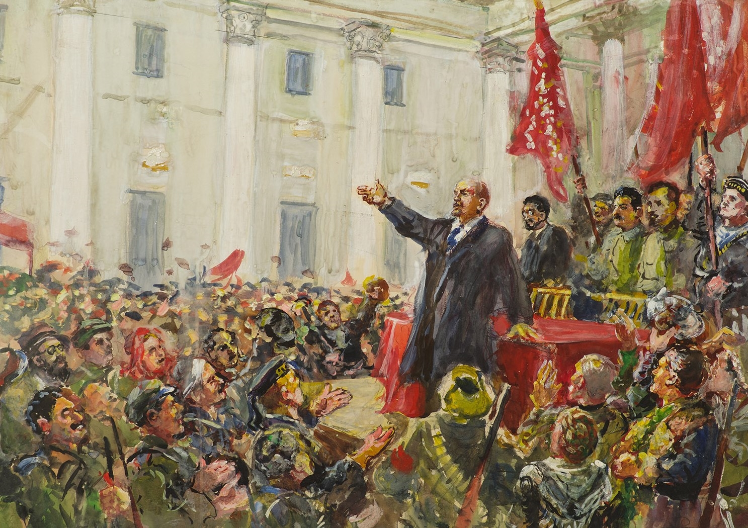 Alexander Mikhailovich Gerasimov | Speech by V.I. Lenin at the rally | MutualArt