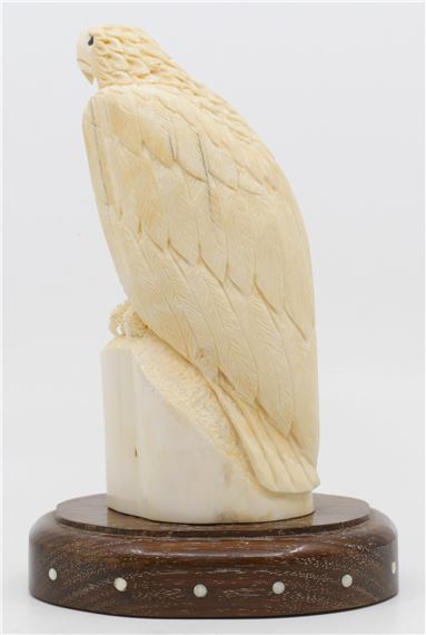 Sam Dimmick | Sam Dimmick Alaskan Inuit Carved Eagle on Stand 8 ...