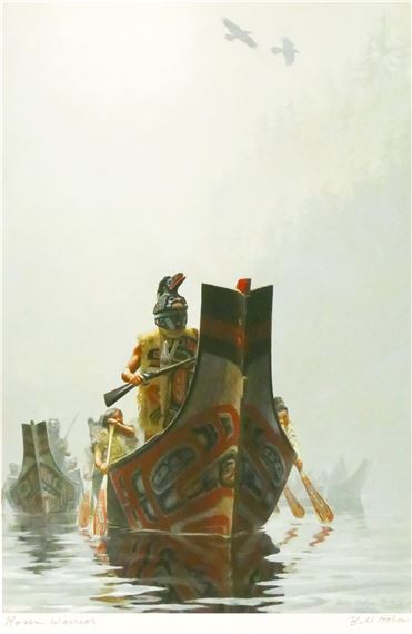 Bill Holm | Bill Holm ''Raven Warrior'' Signed Print Framed 24''x17 ...