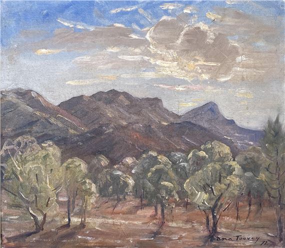Dora Toovey | Sunset, St Marys Peak, Flinders Ranges (1972) | MutualArt