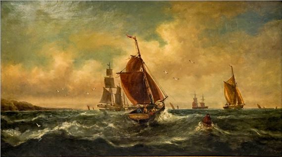 J. Wilson | J. Wilson Antique Signed Oil Painting | MutualArt