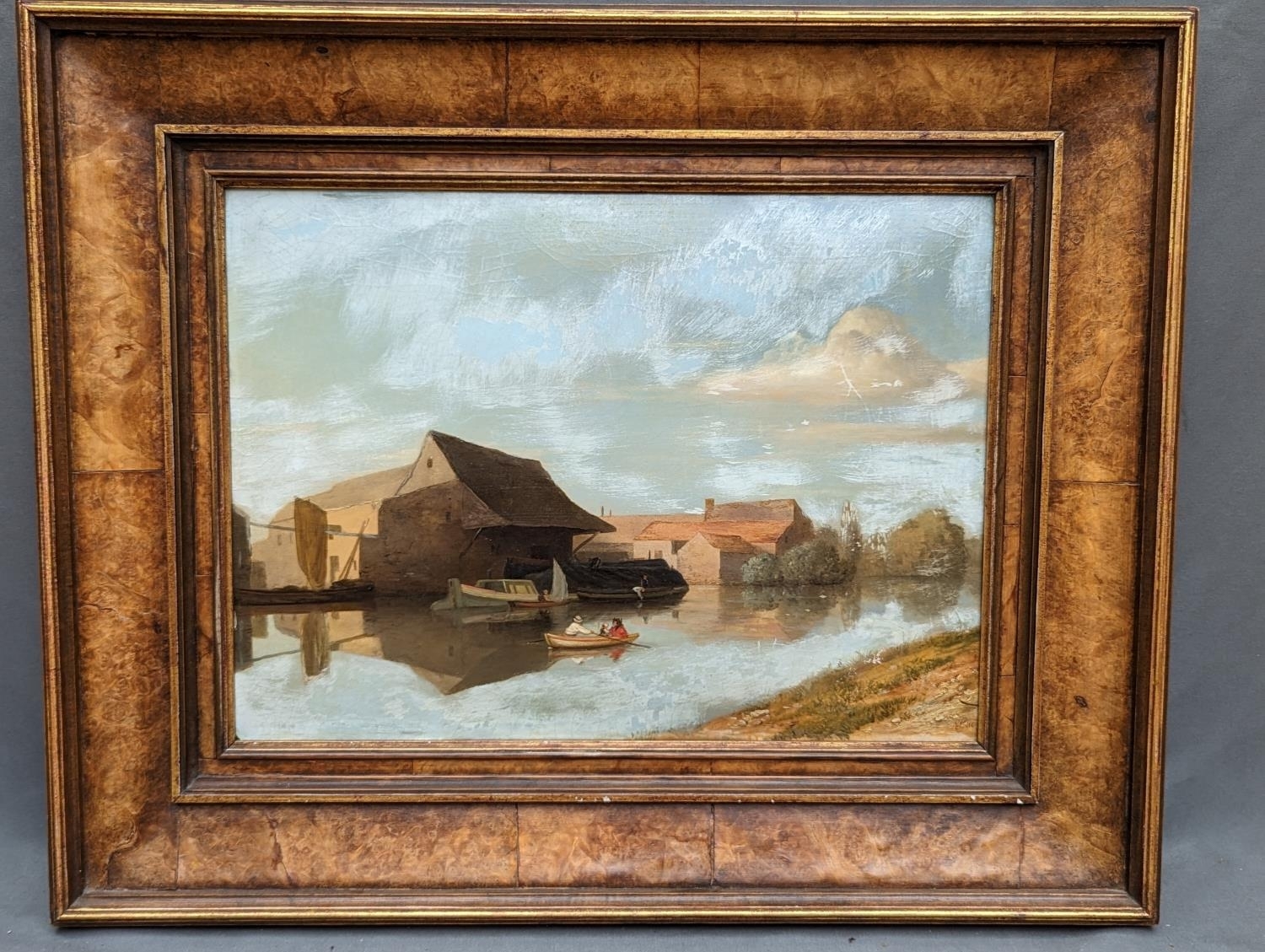 Edmund Marriner Gill | Barges on the River (1820) | MutualArt