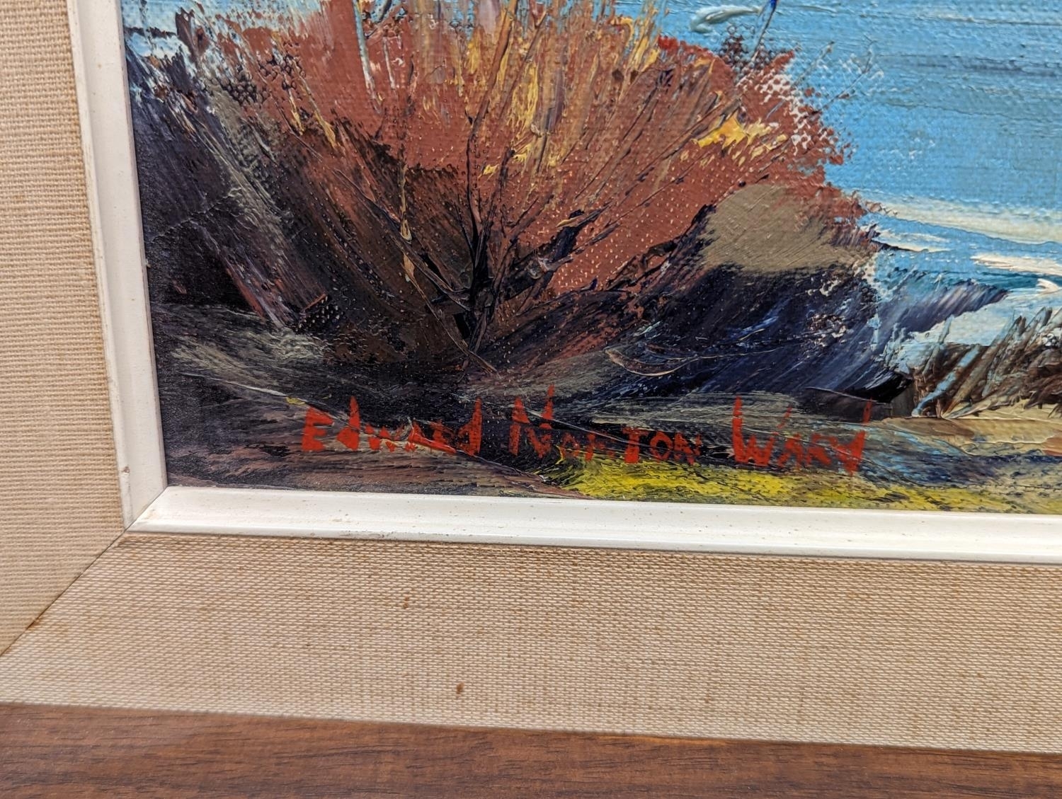 Edward Norton Ward | Landscape with river and snow capped mountains ...