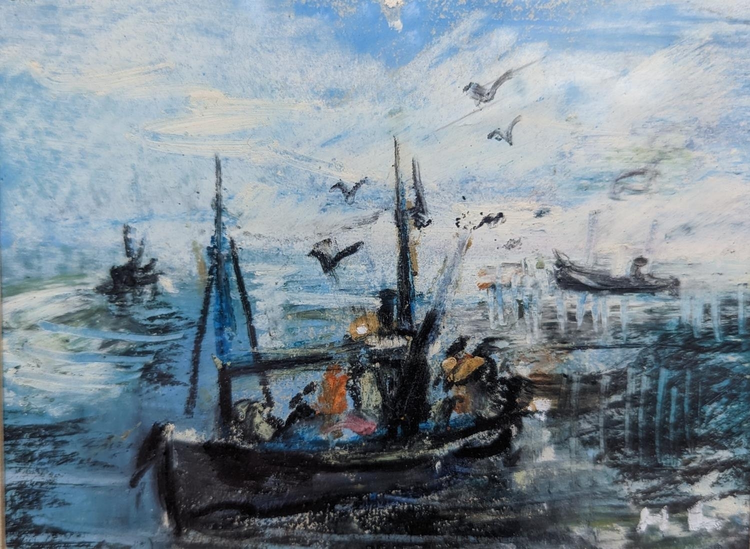 Hamish Lawrie | Morning Trawlers (1919) | MutualArt
