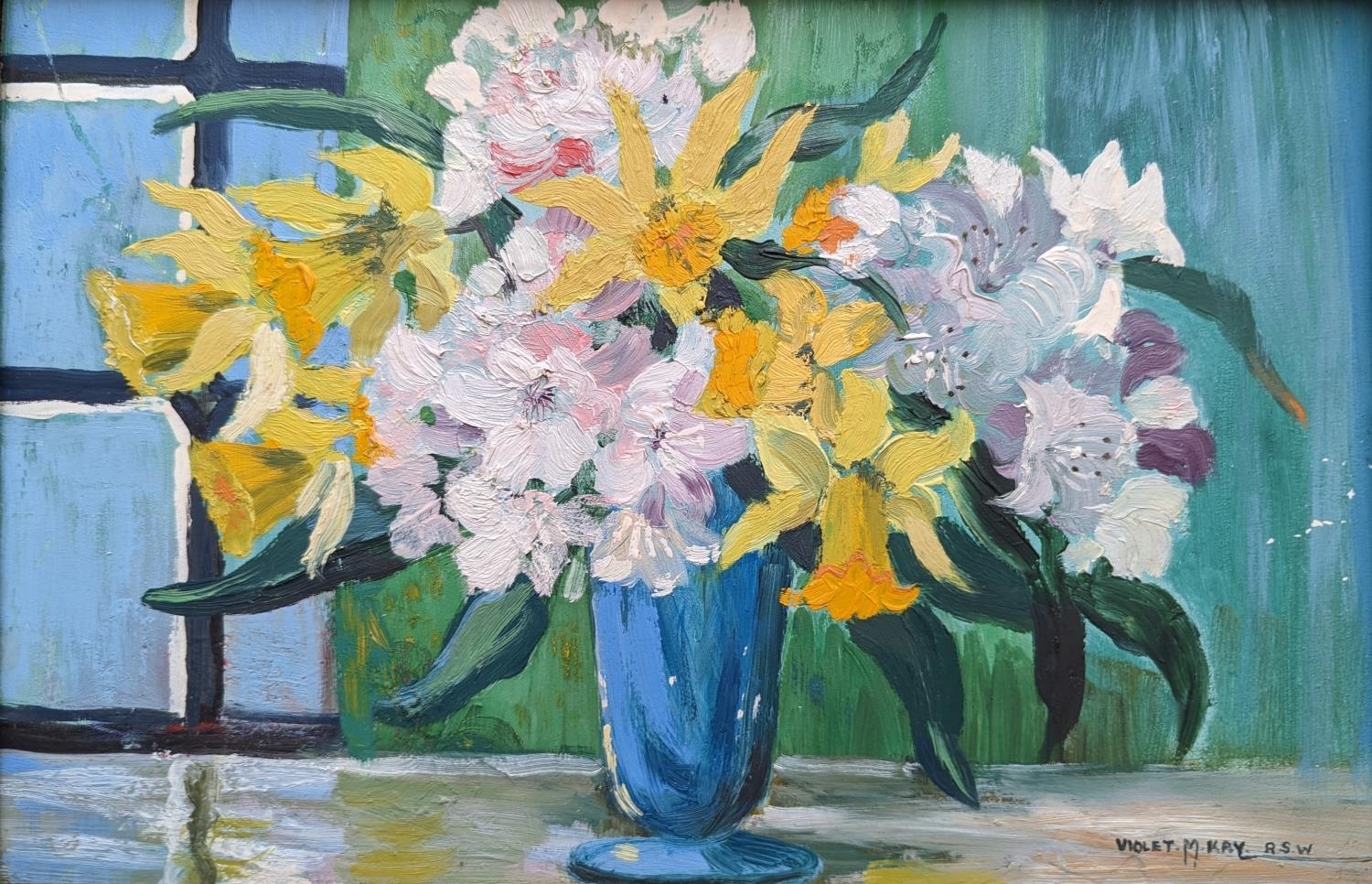 Violet McNeish Kay | Still life vase of flowers (1914) | MutualArt