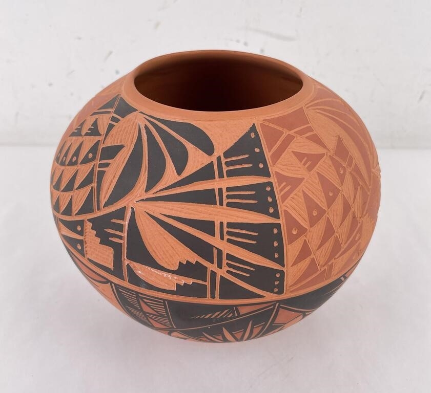 Gregory Romero | Gregory Romero Acoma Pueblo Indian Pottery Pot | MutualArt