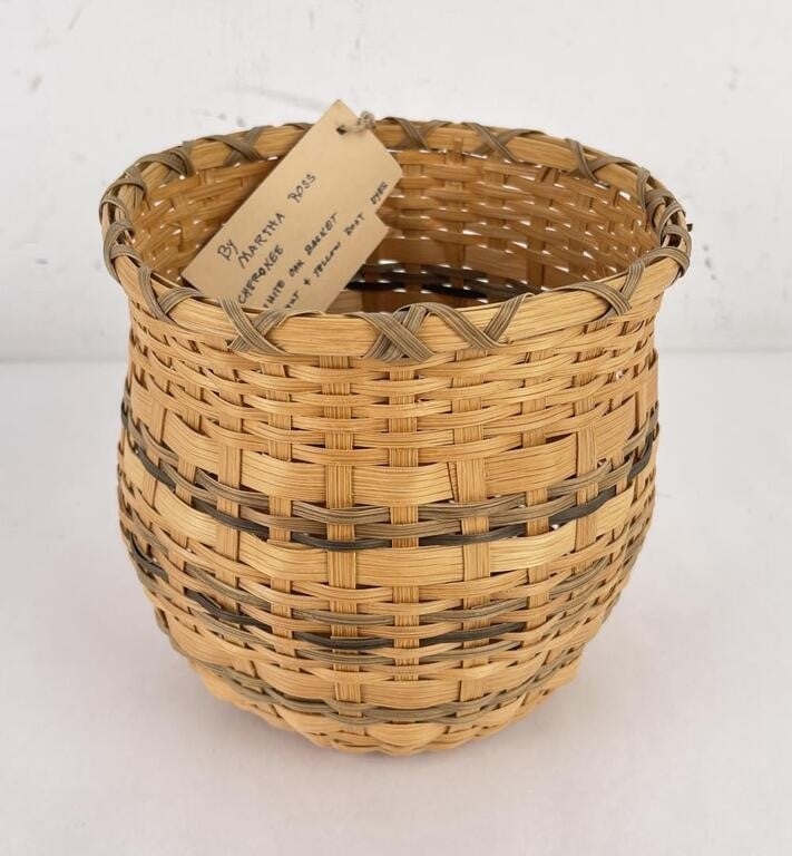 Martha Ross | Martha Ross Cherokee Indian Basket | MutualArt