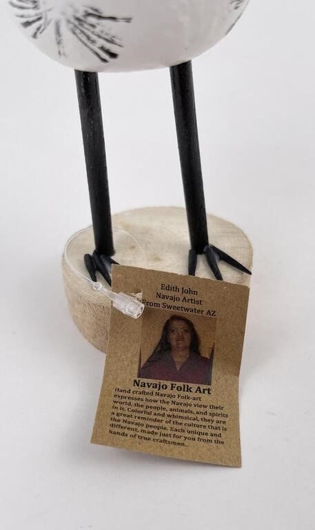 Edith John | Edith John Navajo Folk Art Wood Carving | MutualArt