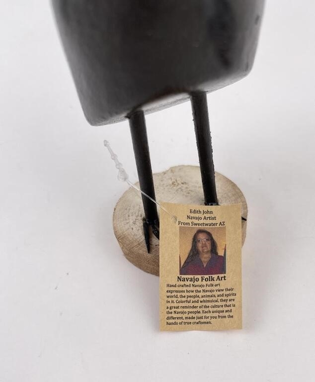 Edith John | Edith John Navajo Folk Art Wood Carving | MutualArt