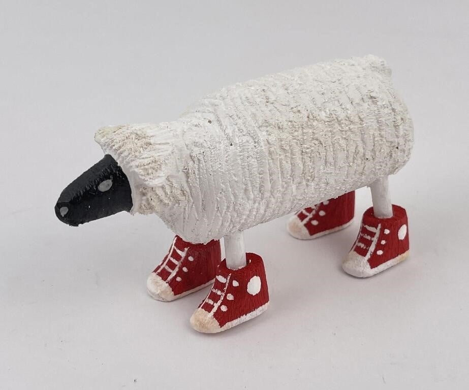 Chandler Begaye | Chandler Begaye Navajo Folk Art Wood Carving | MutualArt