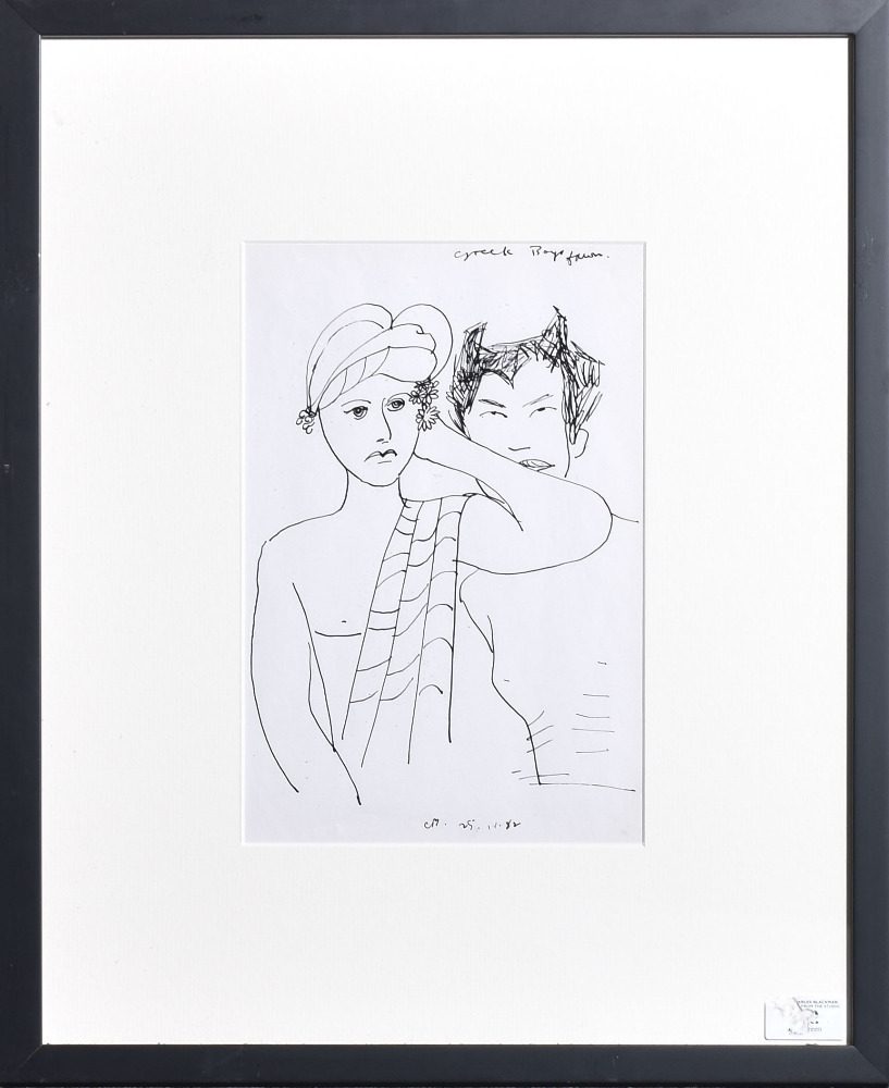 Charles Blackman | Greek Boy's Fawn 1982 (1982) | MutualArt