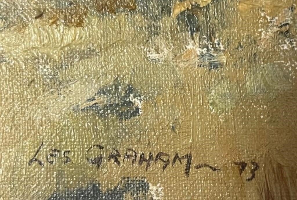 Les Graham | Landscape and cottage (1973) | MutualArt