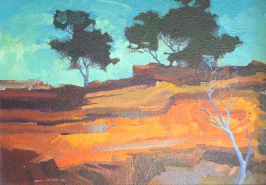 Brian Stratton | 'Orange Cliff Face' (1969) | MutualArt