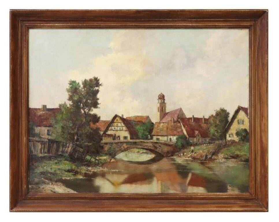 Ludwig Klein | Village Landscape | MutualArt