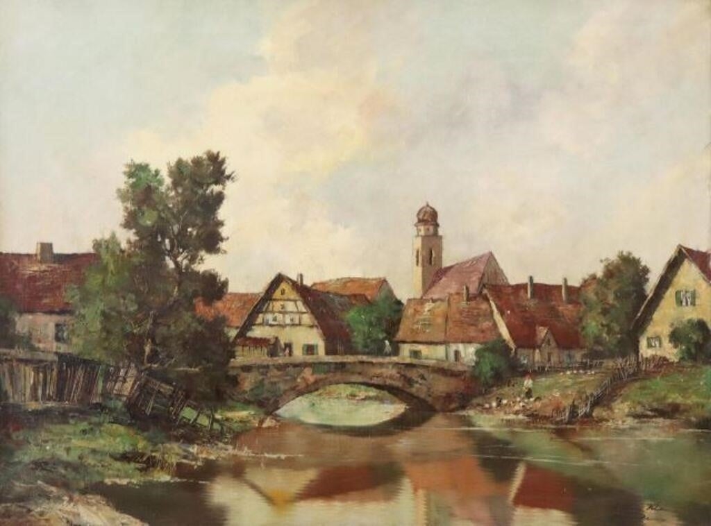 Ludwig Klein | Village Landscape | MutualArt