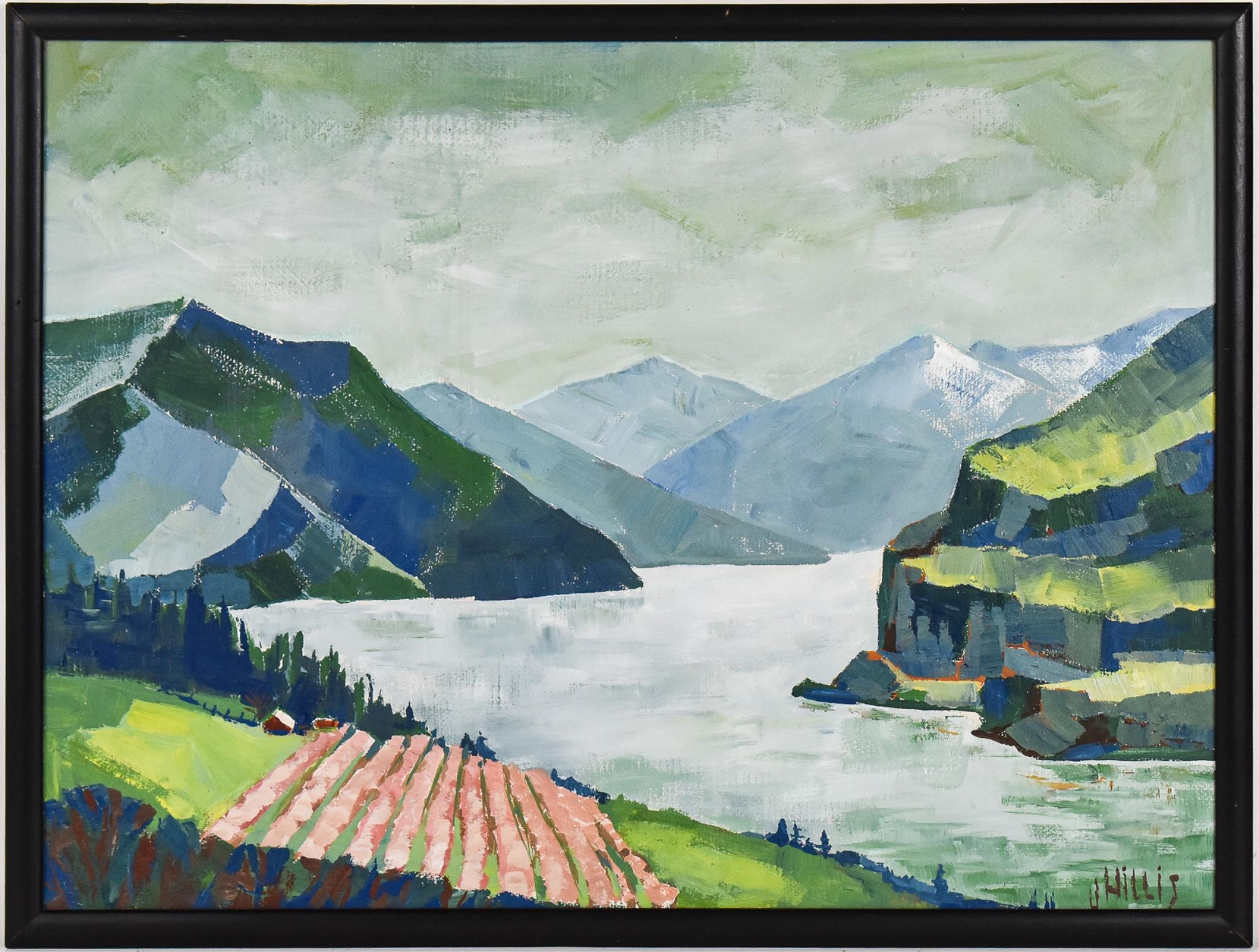 Jeanne Barkee Hillis | THE GORGE PAINTING | MutualArt