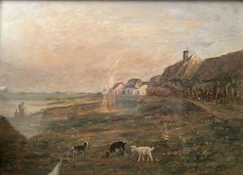Albert Charpin | Thatched goat houses | MutualArt