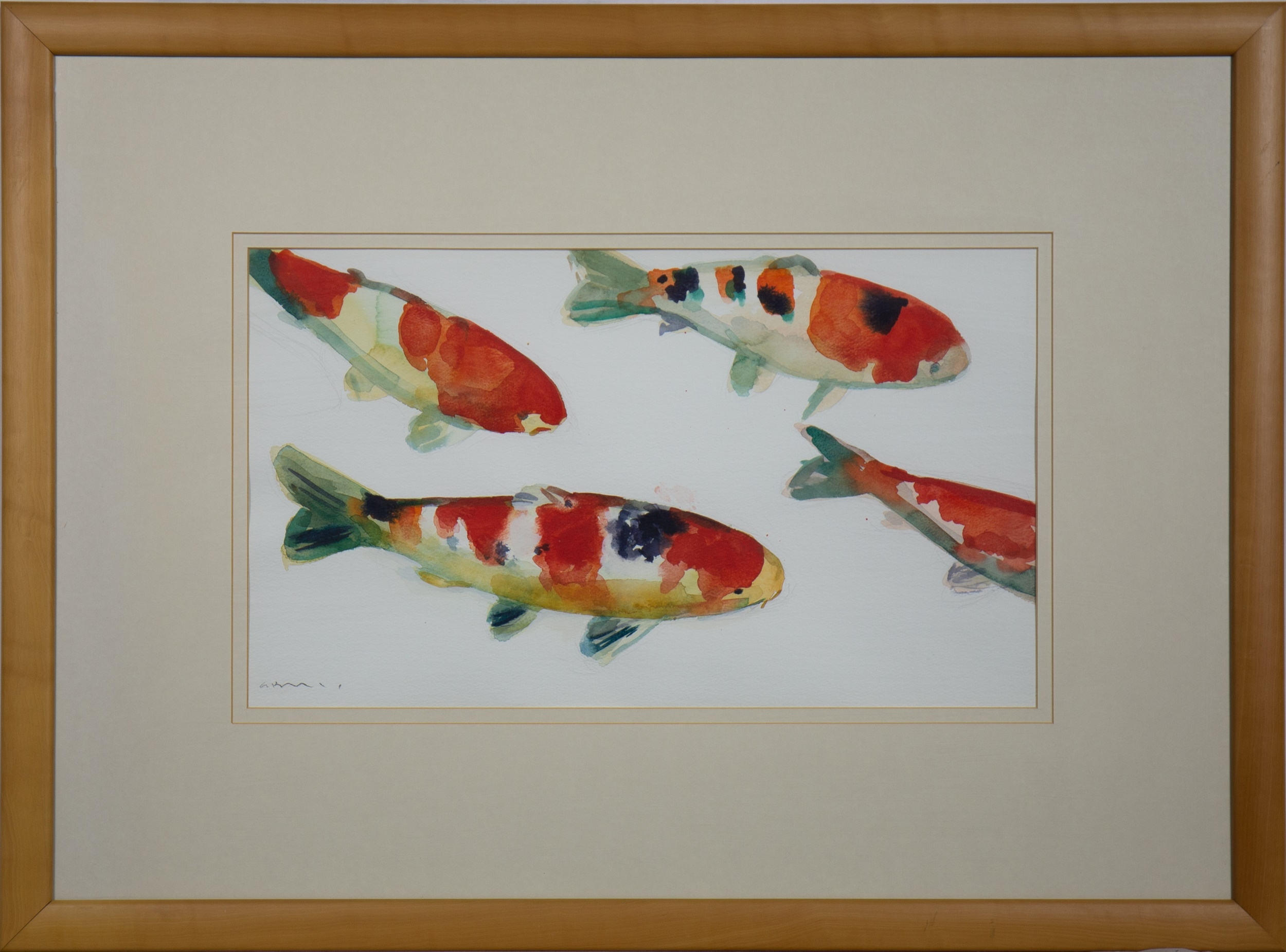 Gerard M. Burns | * GERARD BURNS (SCOTTISH b. 1961)SPOTTED KOI | MutualArt