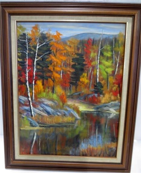 Betty Roodish Goodwin | BETTY GOODWIN - OIL ON BOARD - LANDSCAPE ...