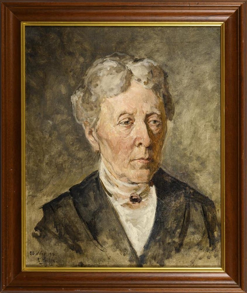 Carl Wilhelm Anton Seiler | Woman portrait (1914) | MutualArt