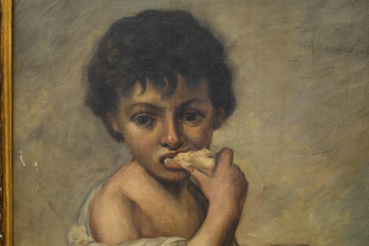 Bartolomé Estebán‏ Murillo | Betrothal boys playing dice (Circa 1900) | MutualArt